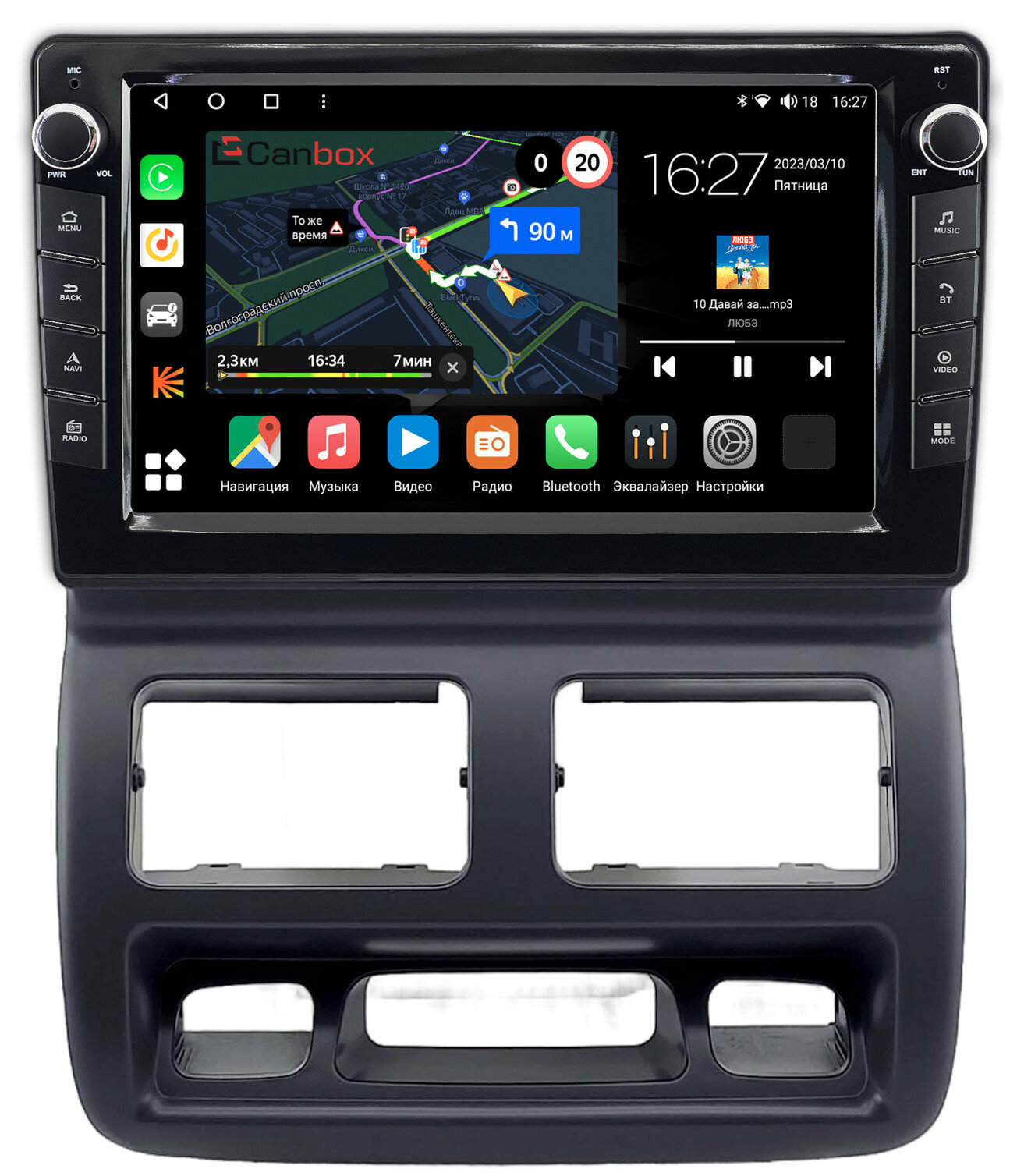 Штатная магнитола Toyota Corolla (E110) 1995-2002 (левый руль) Canbox M-Line 7821-9-2279 Android 10 (4G-SIM, 2/32, DSP, IPS) С крутилками