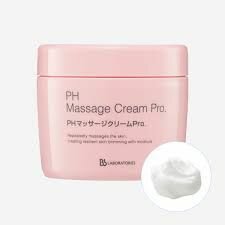 Bb Laboratories PH Massage Cream Pro японский омолаживающий крем для лица массажный моделирующий плацентарно гиалуроновый, 280 г