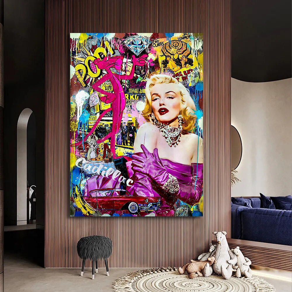 Мерлин Монро, постер девушка, картина красивая девушка, 40х60 см.