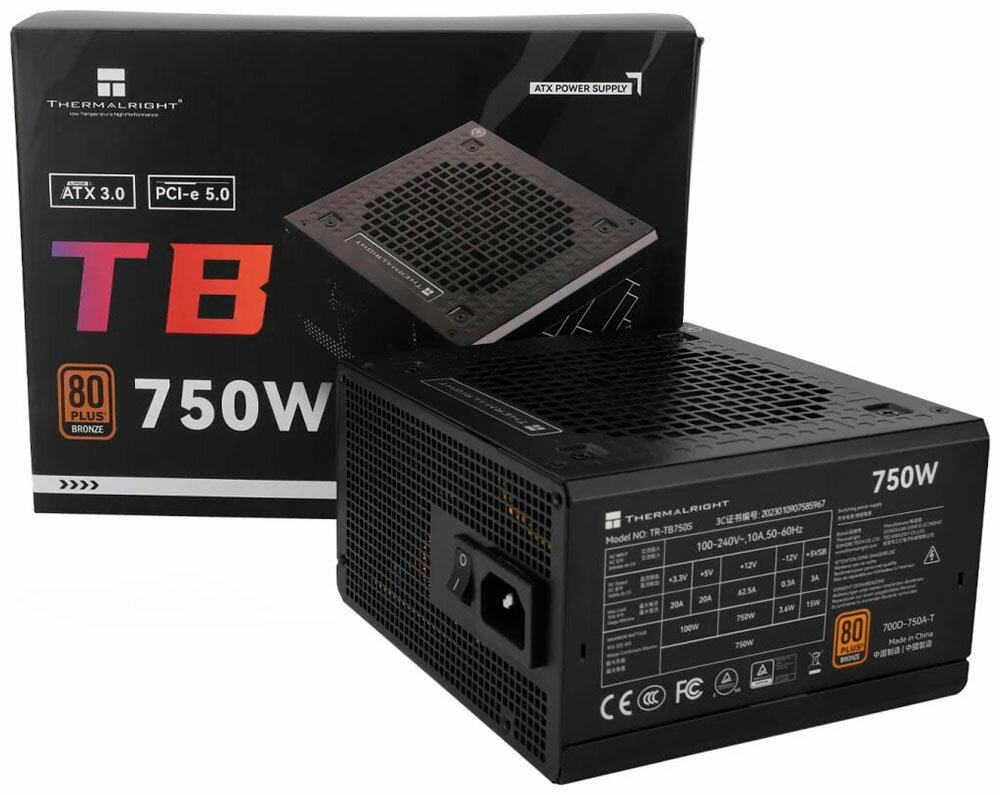 Блок питания Thermalright 750W Bronze (TR-TB750S)