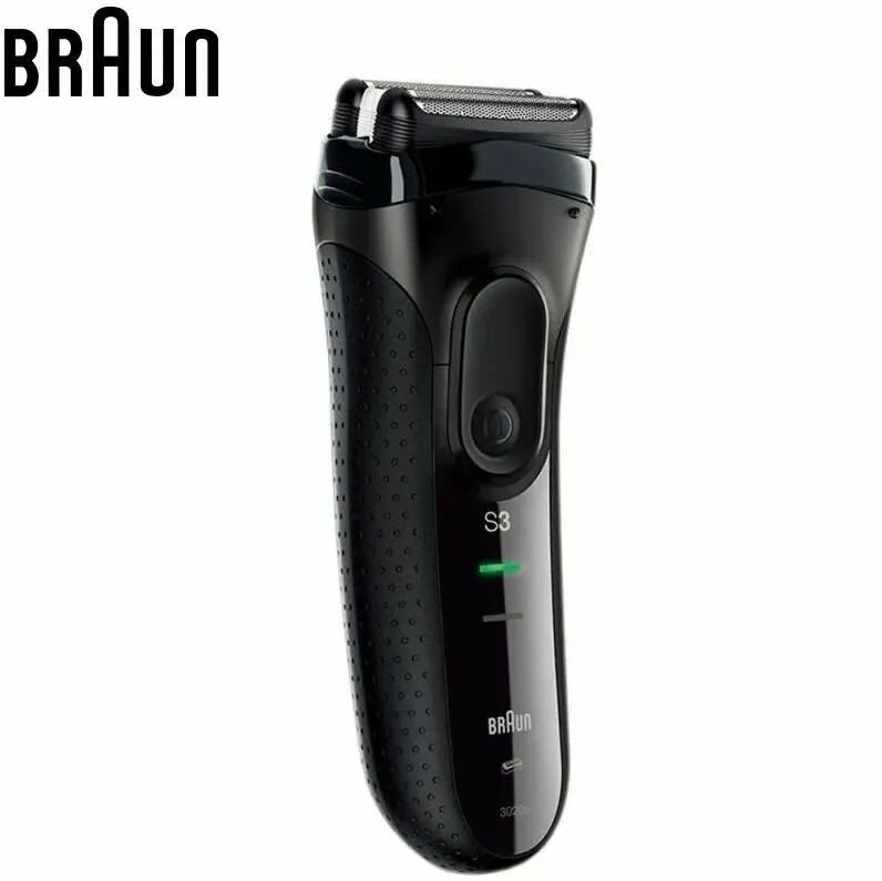 Braun Электробритва Braun Series 3 3020s, многофункциональная электробритва с опцией для бакенбардов, черный