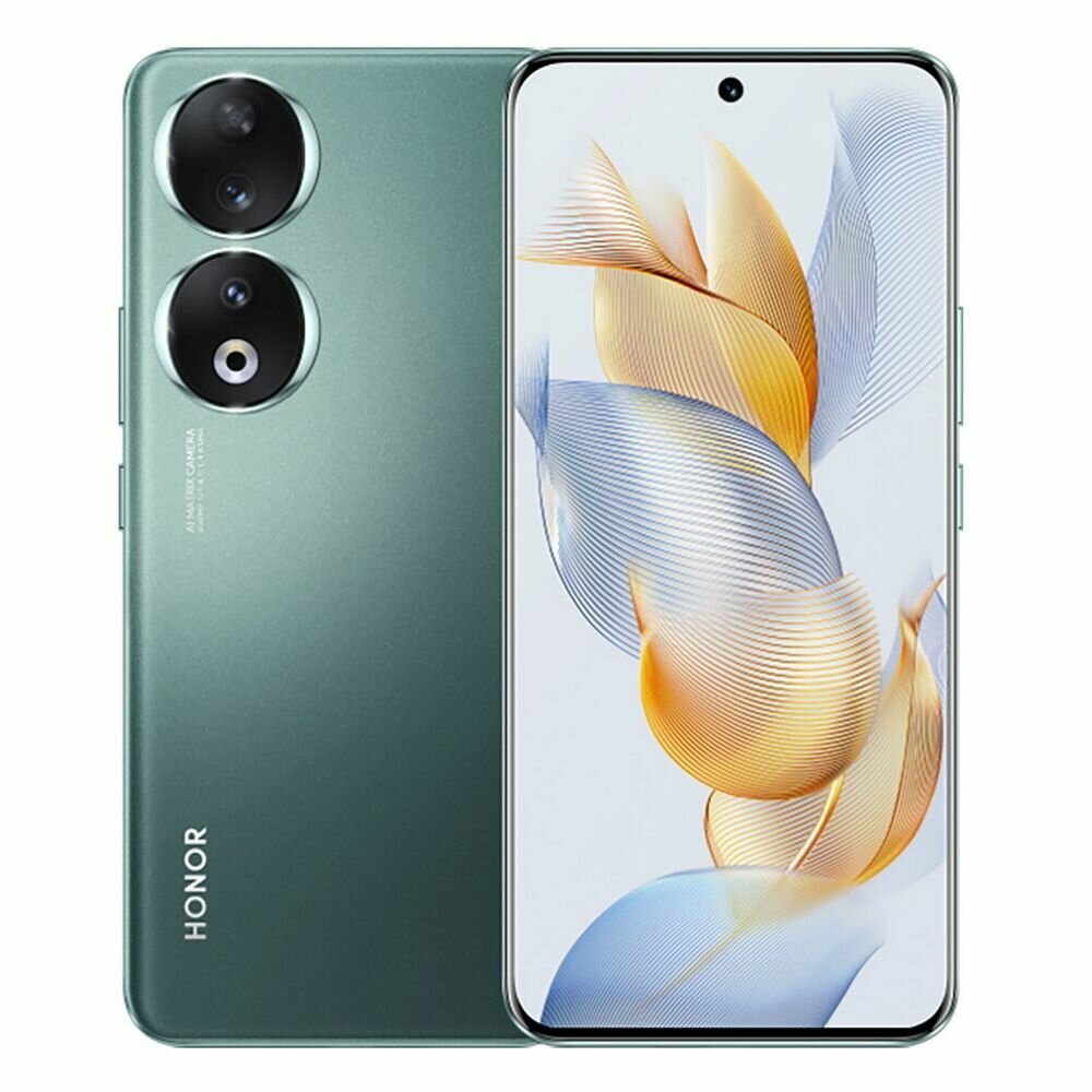 HONOR Смартфон HONOR 90 8/256GB Зеленый (5109ATRN), NFC, 200МП