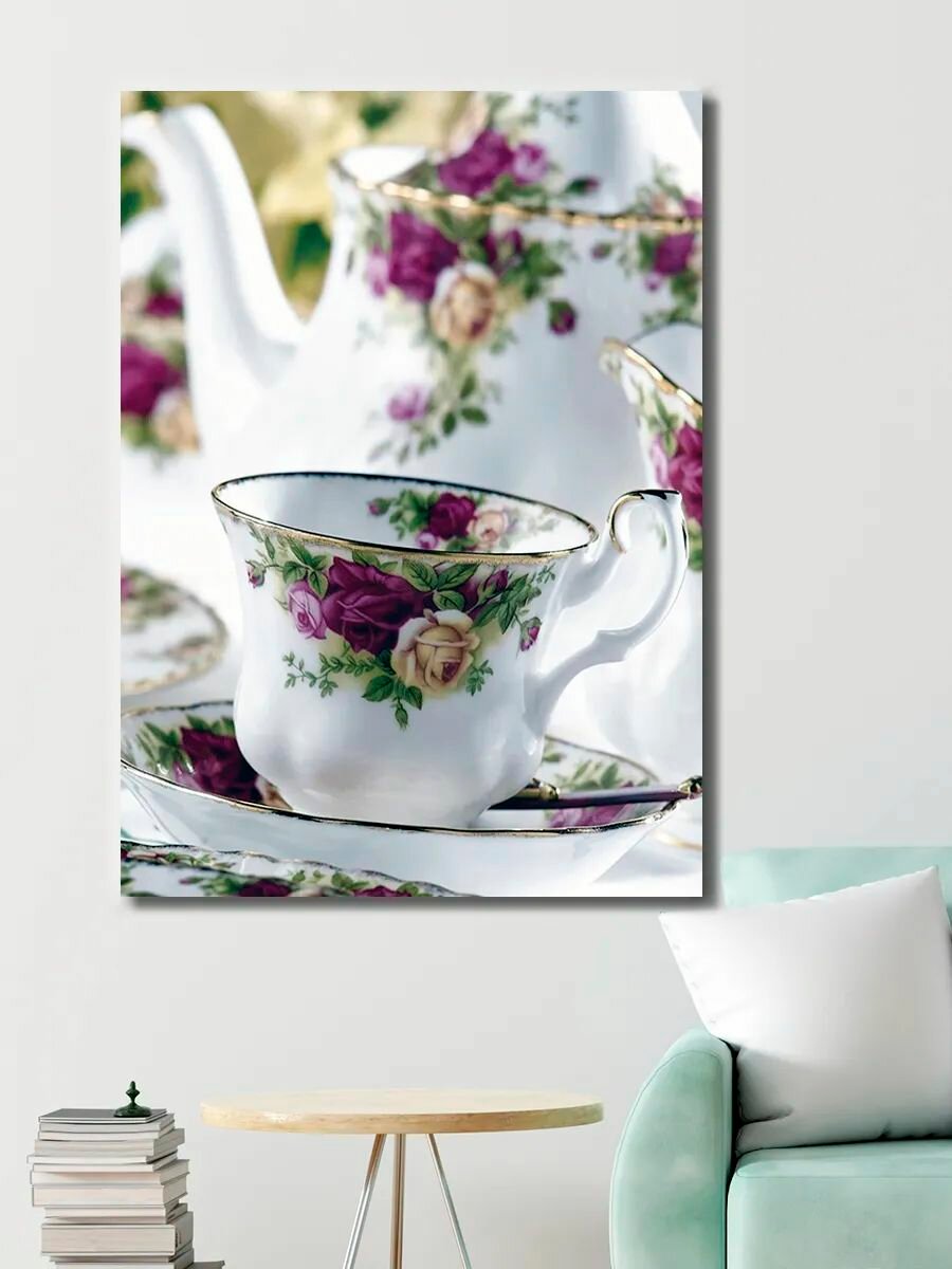 Картина "Розы старой Англии", на стену 50х70см 1шт.