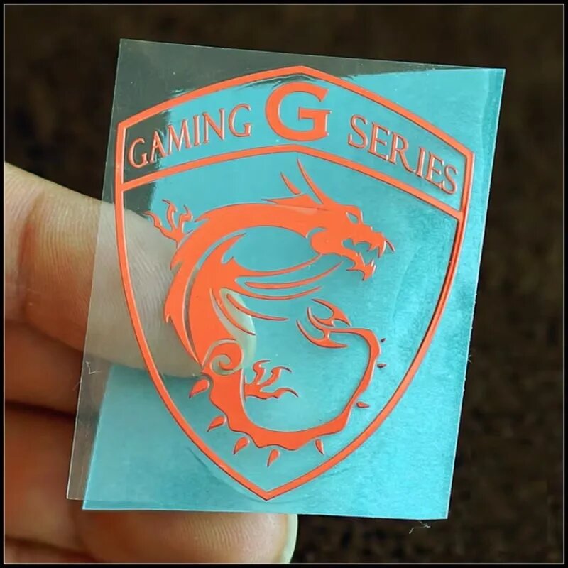 Наклейка MSI Gaming G Series, красная, 5x4 см