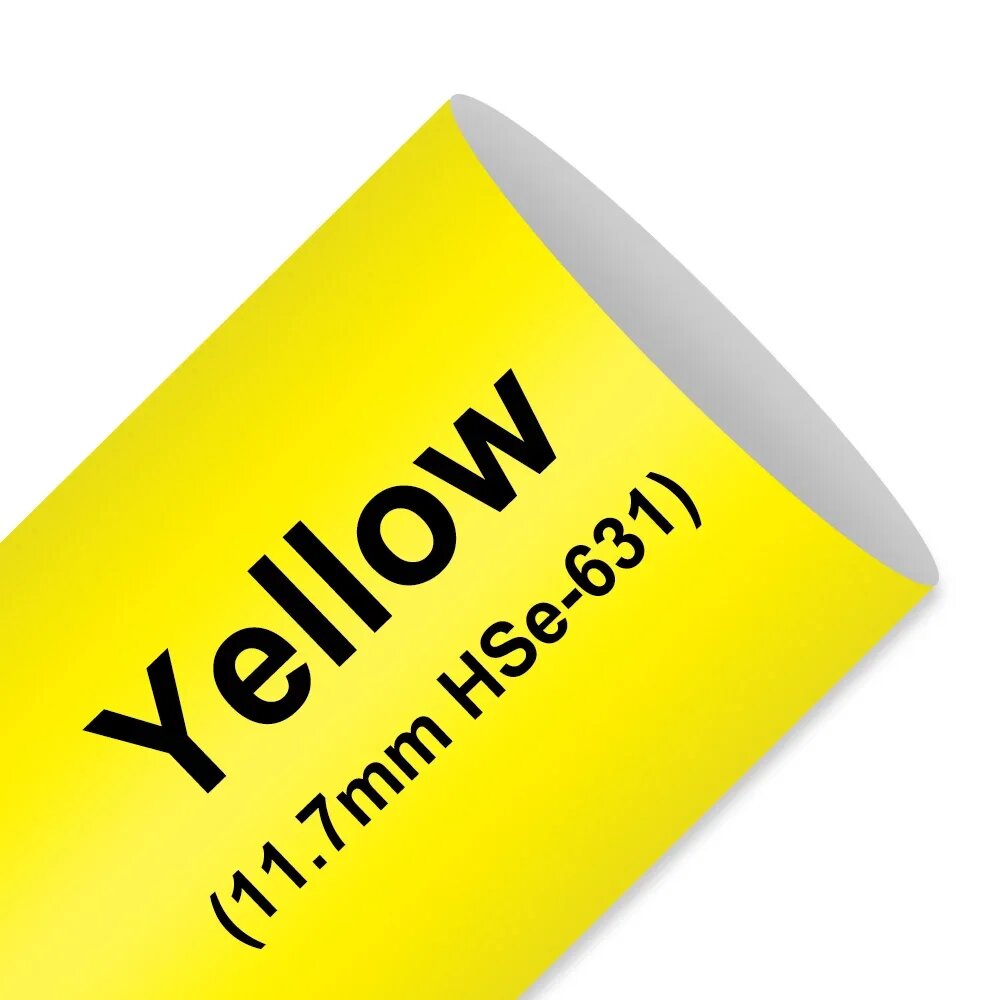 Лента для этикеток MarkDomain черная на белом/желтом 6/9/12 мм 1,5 м для принтеров 11.7mm HSe631