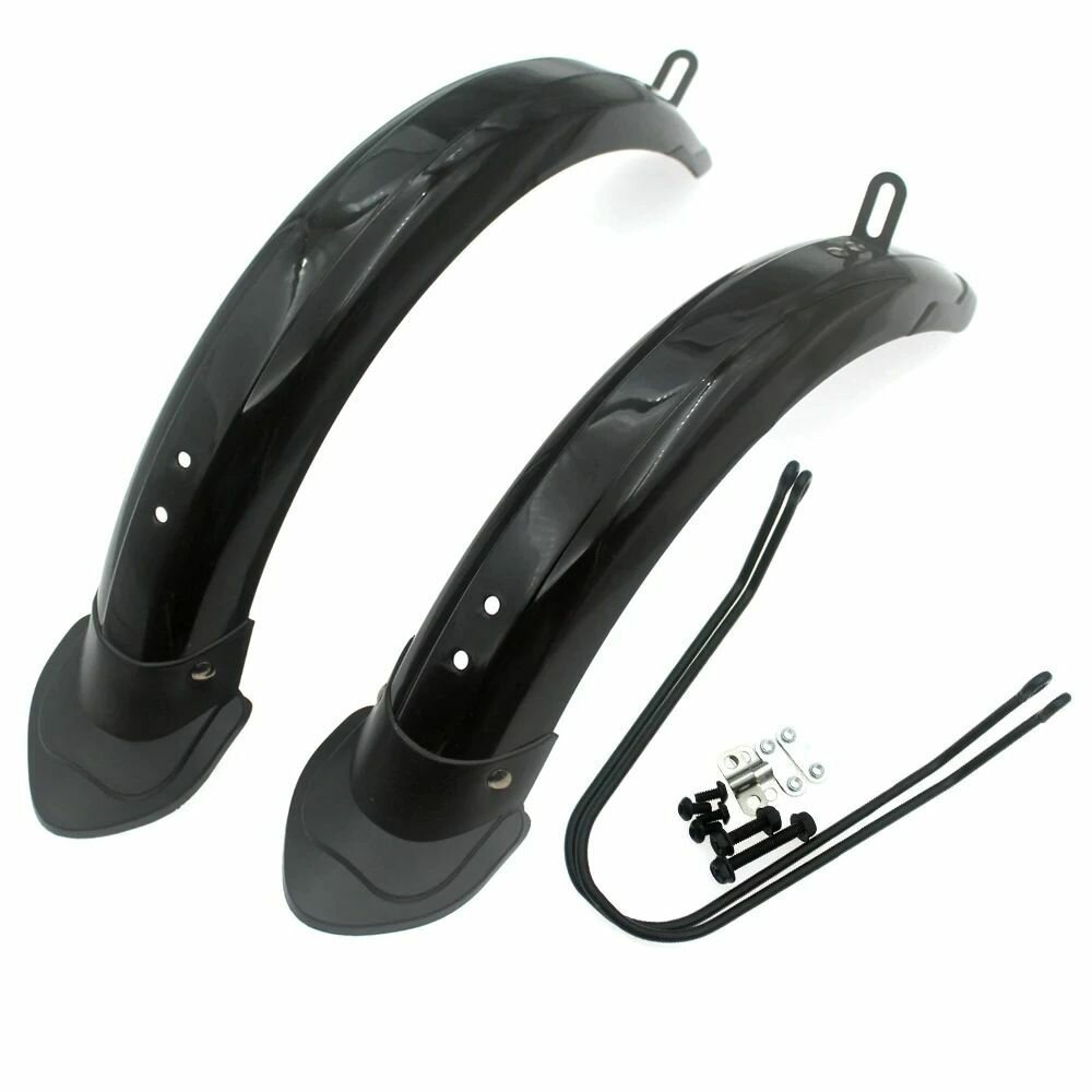 14-дюймовые крылья для электросамоката Kugoo V1 защита от грязи и воды, черные брызговики из прочного пластика