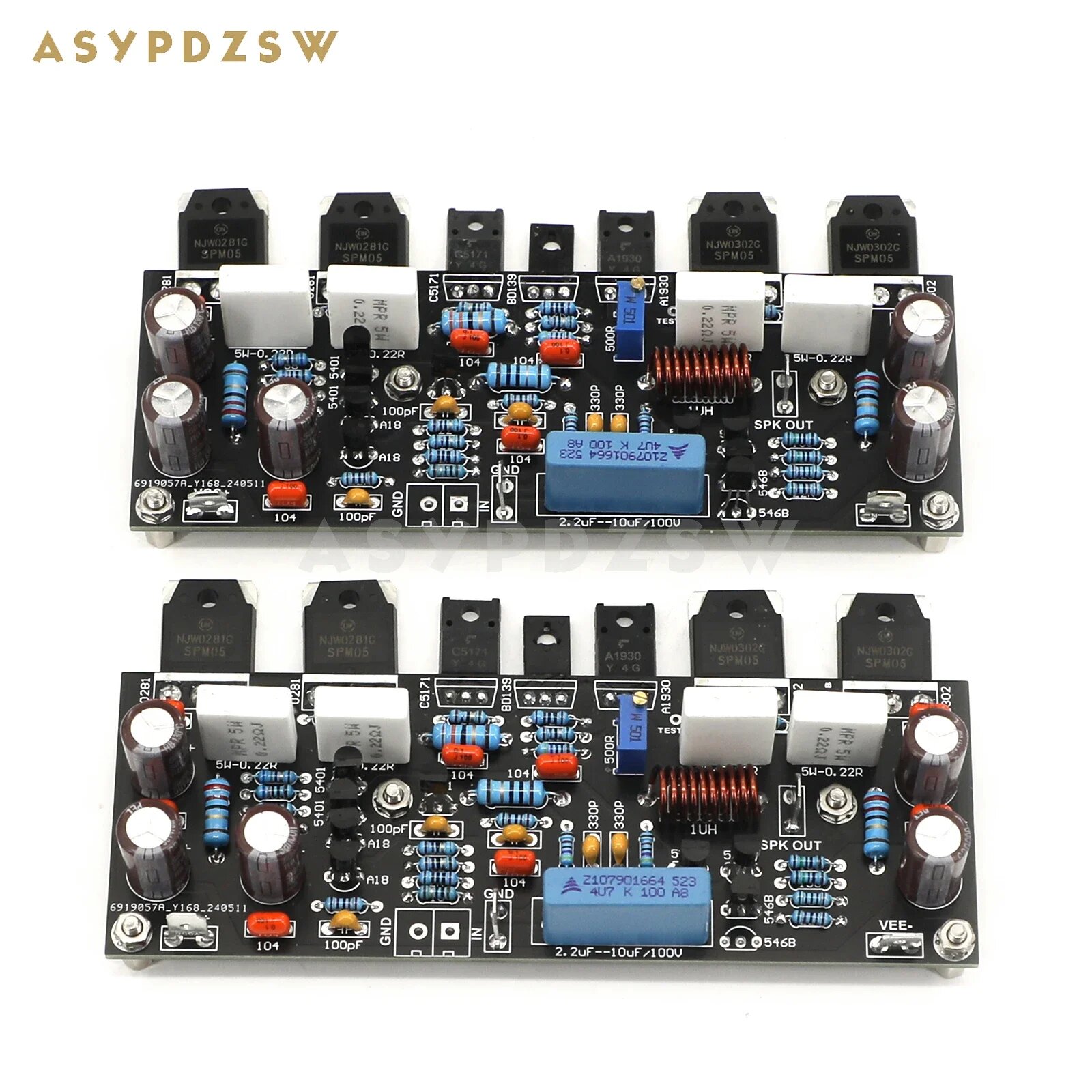ASYPDZSW 2-канальный усилитель мощности SYM5-3 Finished board