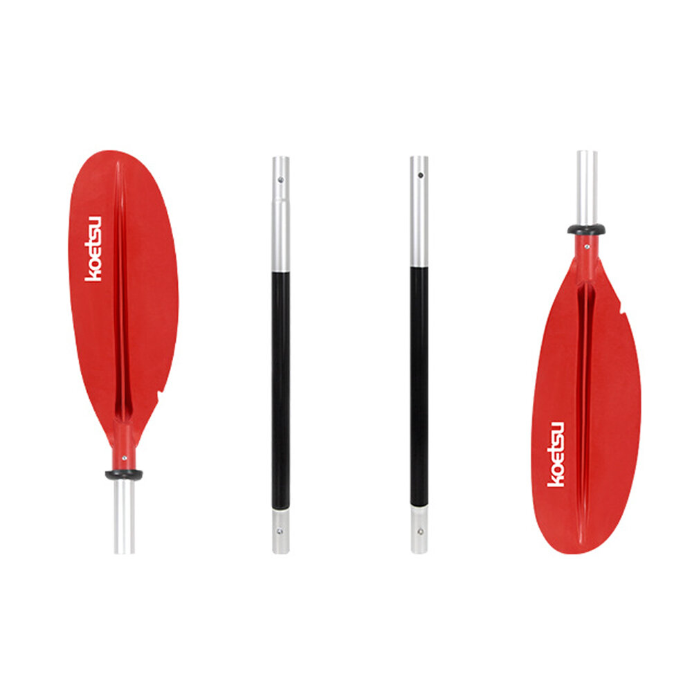 Четырехсекционные съемные регулируемые весла для каяка, весло с алюминиевым древком, двухстороннее весло.