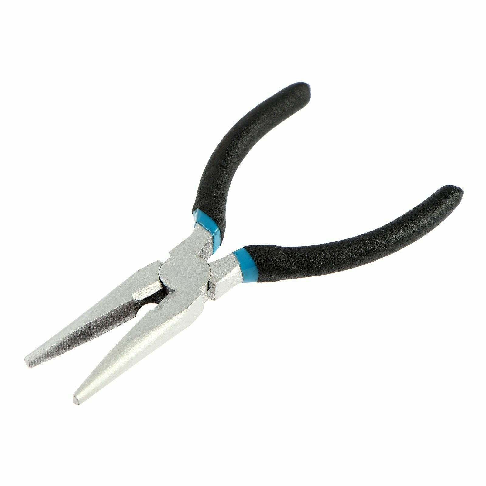 Длинногубцы тундра, никелированные, обрезиненные рукоятки, 160 мм