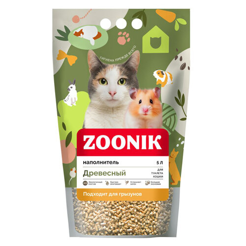 Наполнитель для кошачьего туалета Древесный 5 л