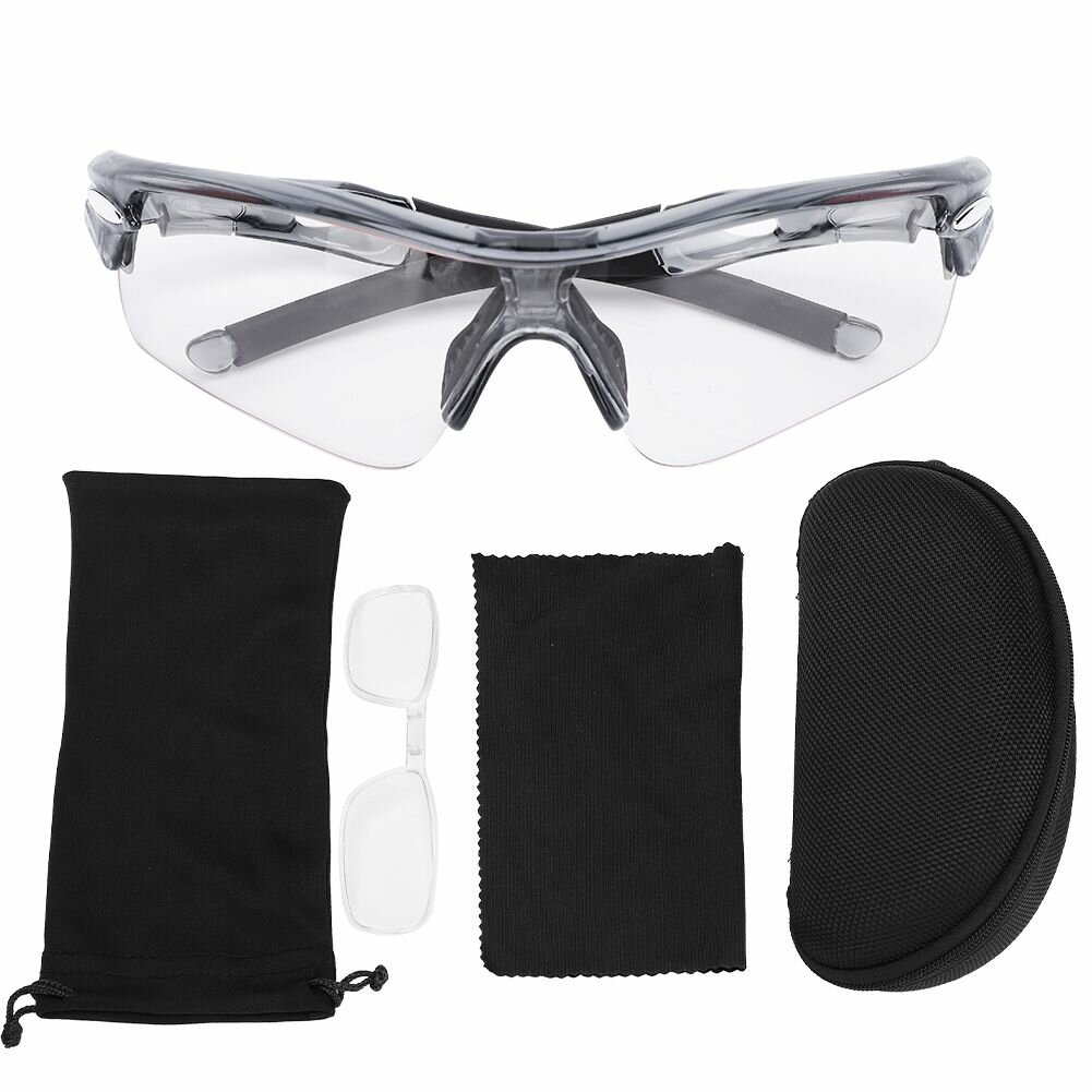 Велоочки пылезащитные (серо-черные)