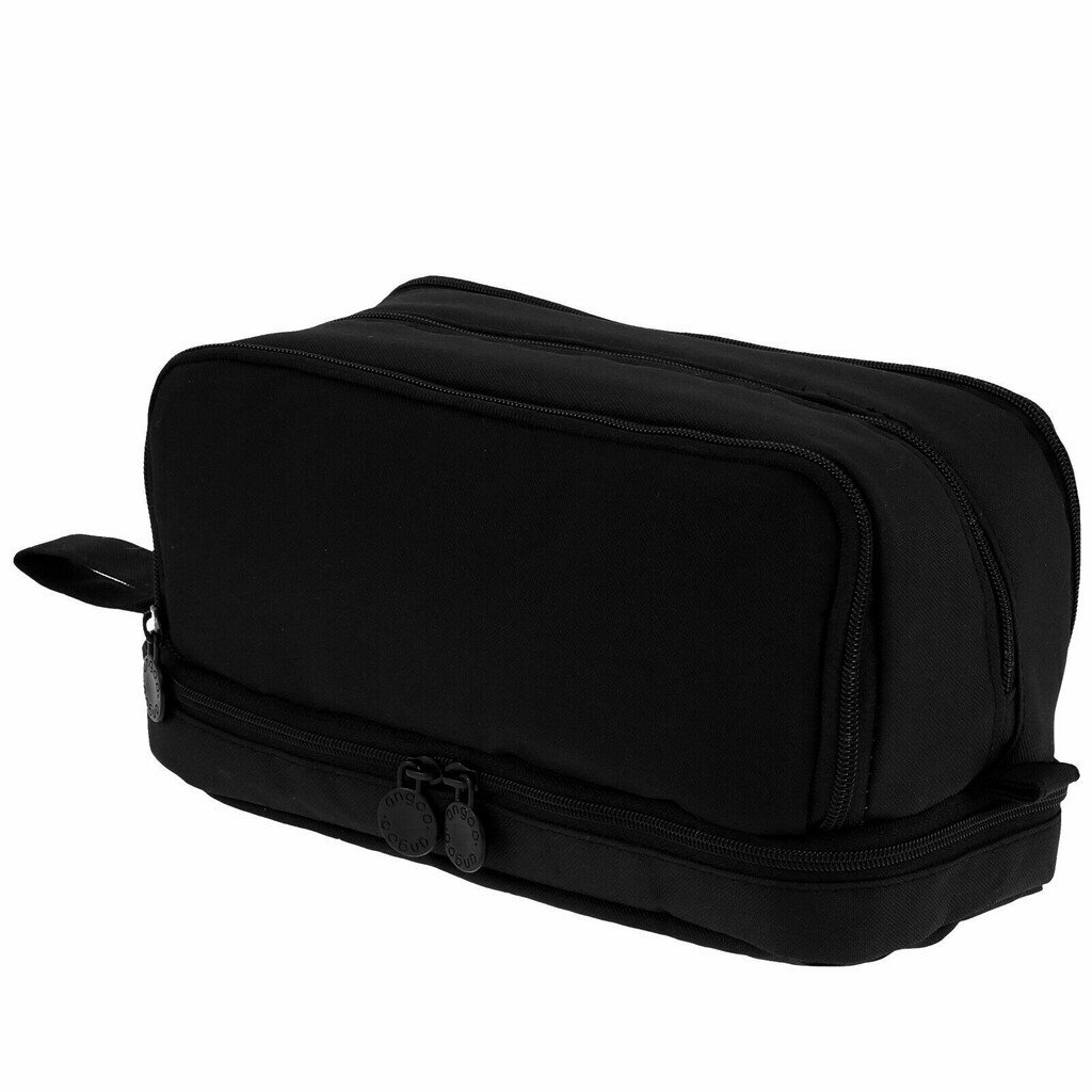 Пенал oxford с двойным открытием, модный, идеальный для школьных принадлежностей, фиолетовый, розовый, черный, темно-синий, черный