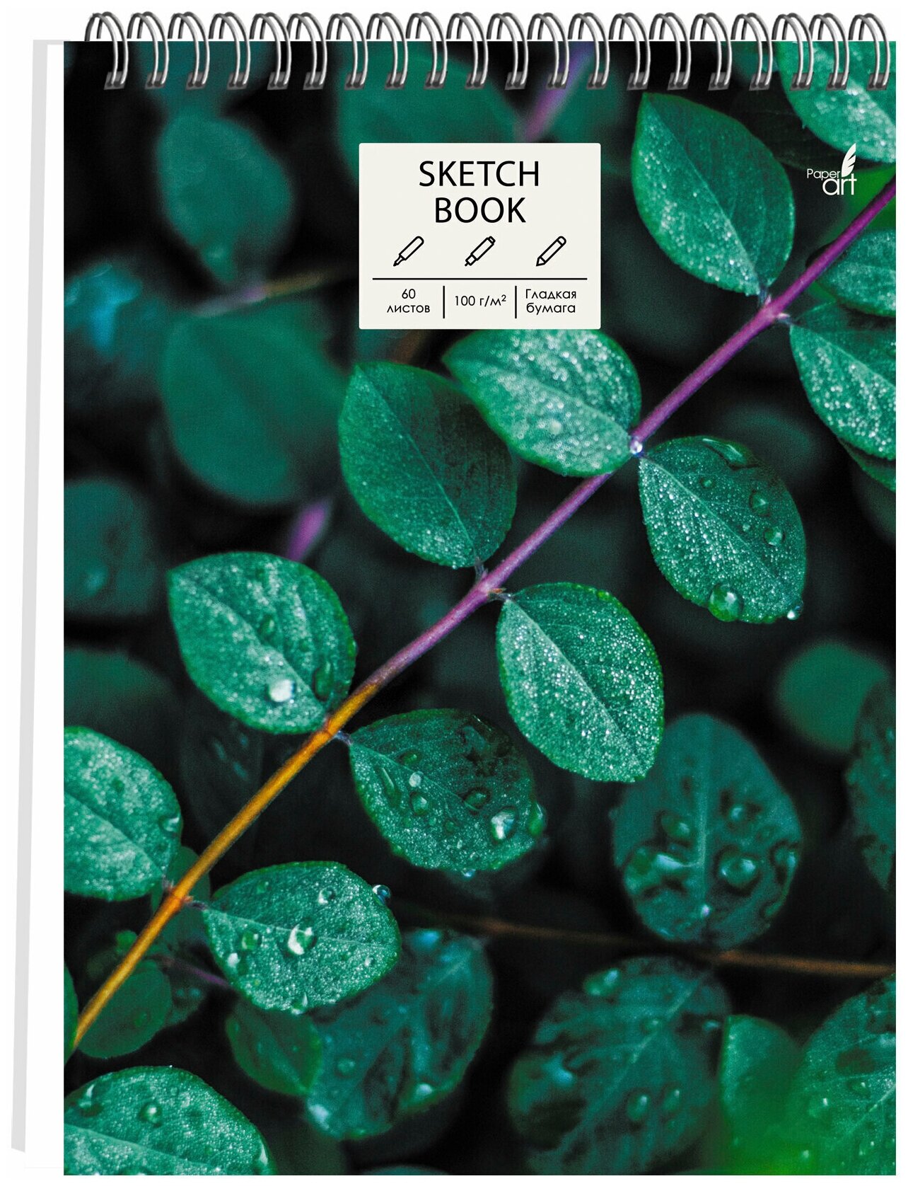 Альбом для рисования А4 60л,7БЦ спир, обл.7БЦ , бл.100г Микромир ТС4604842