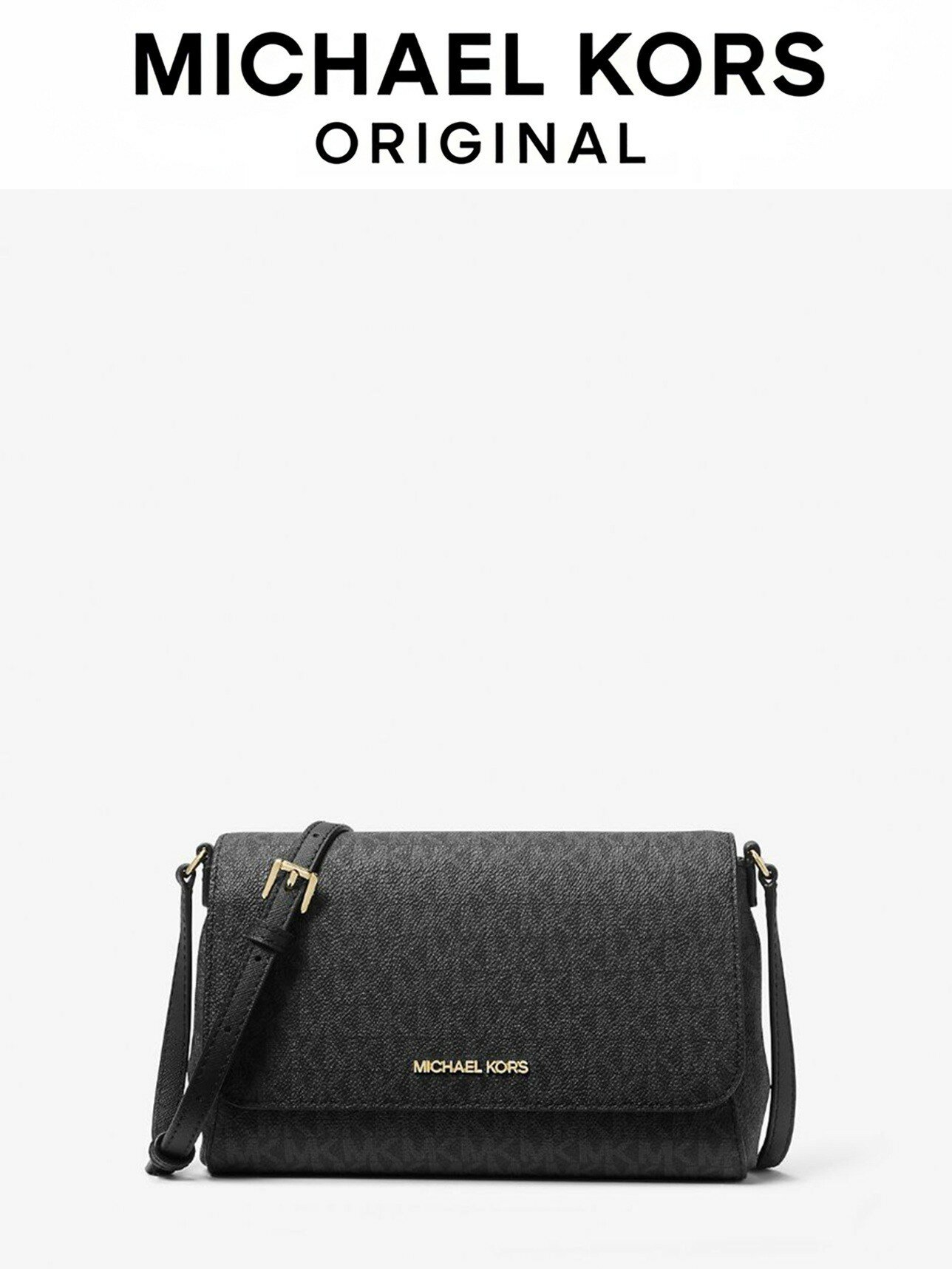 Сумка кросс-боди Medium Signature Logo Convertible Crossbody Bag