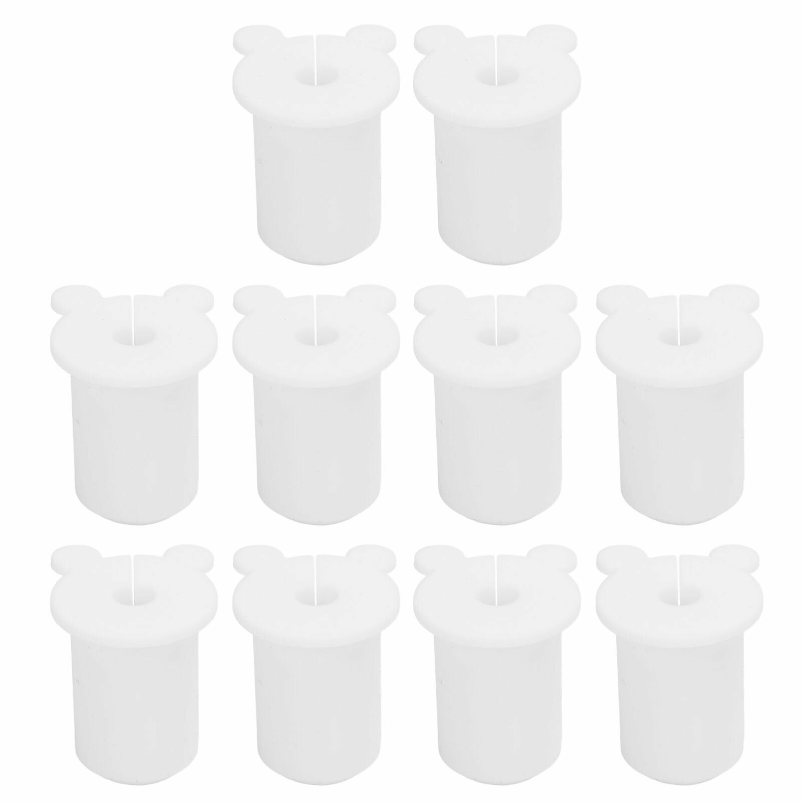 10 шт, втулка для кабеля спутниковой связи, 25,4 мм, силиконовая втулка для кабеля Ethernet, втулка для прохода в стену, отверстие 1 дюйм, белая