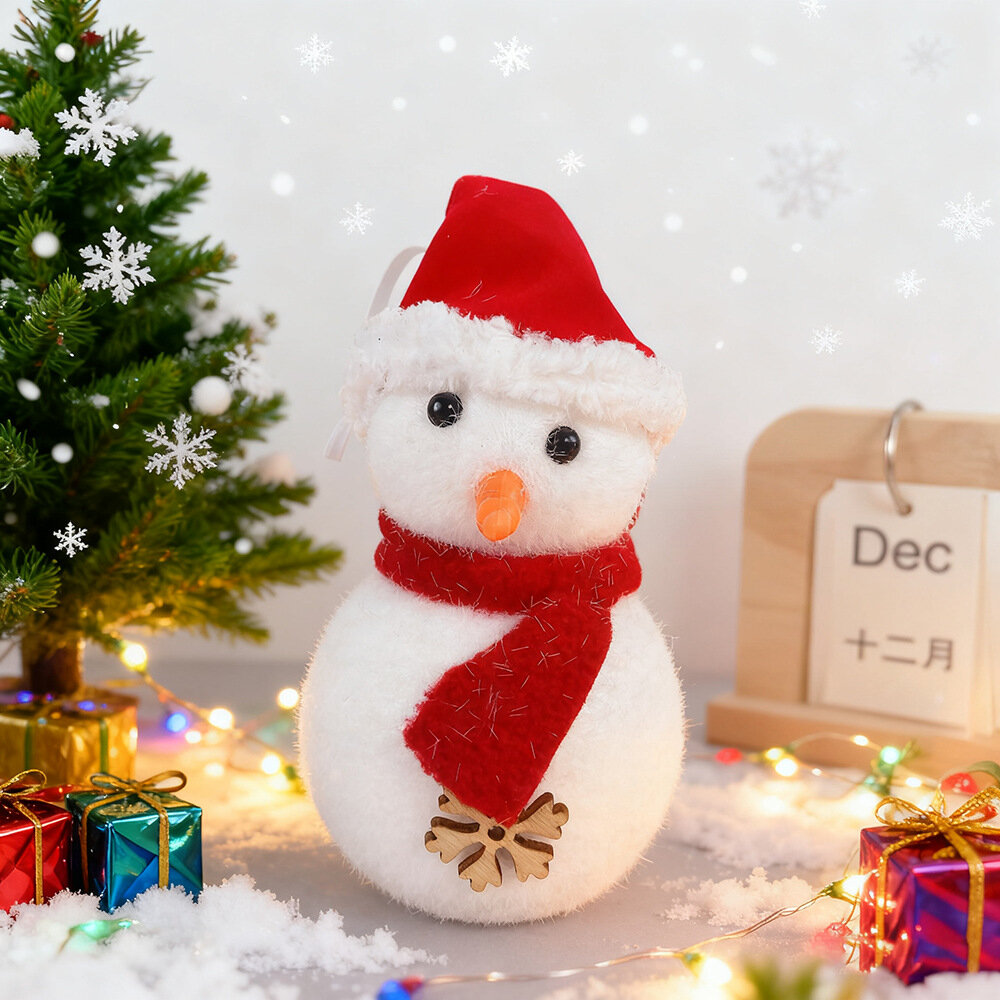 Украшение в виде рождественского медведя, рождественское украшение, медведь из пенопласта, рождественский подарок, украшение в виде белого медведя, украшение на елку, снеговик.