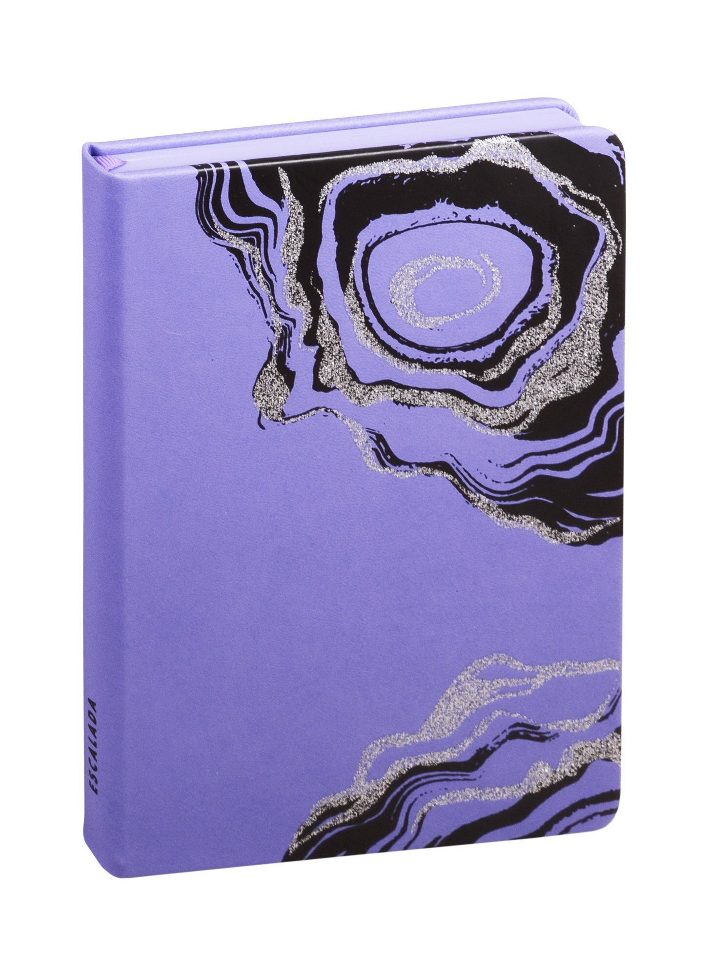 Ежедневник недат. А5 120л Виннер сиреневый, кожзам, тв. переплет, глиттер, офсет, ляссе