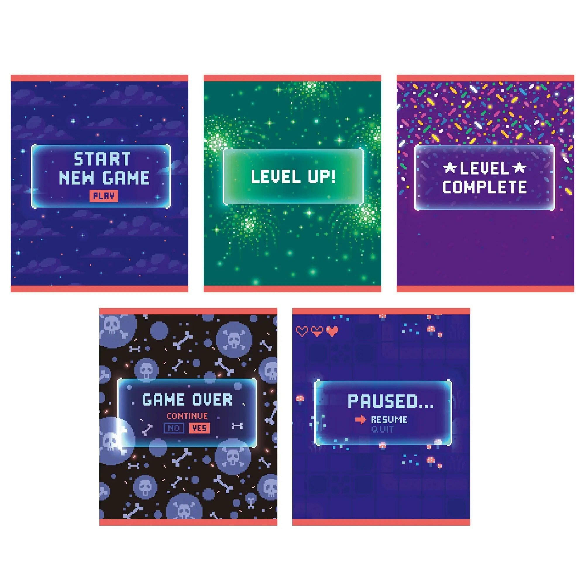 Тетрадь общая «Level up!» в ассортименте, 48 листов в клетку, А5 - Listoff