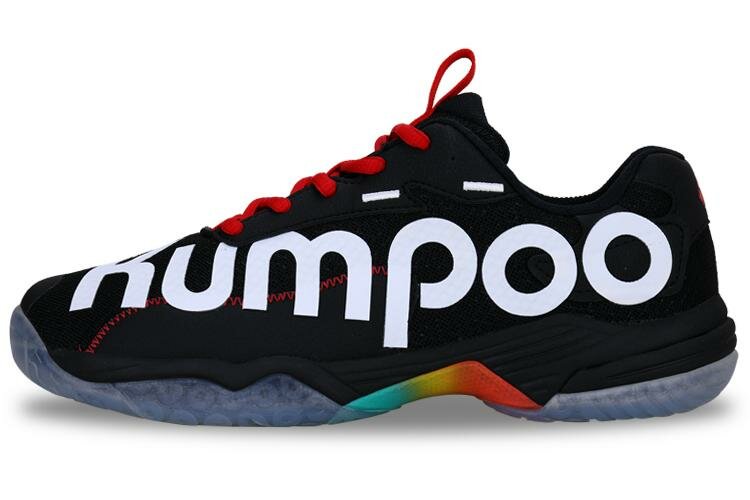 Кроссовки для бадминтона унисекс KUMPOO Flip Light Wheel D72 черные, амортизирующие, дышащие 43 EU