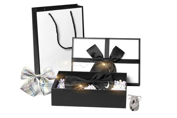 Резинки для волос женские Nike черные, bowknot+gift box set, полиэстер и резина