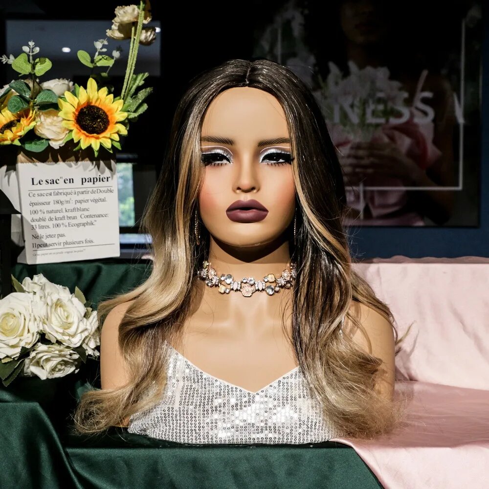 Реалистичная женская голова манекен пластиковая, Женский