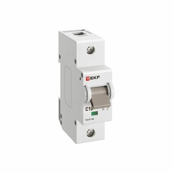 Выключатель автоматический 1п C 10А 15кА ВА 47-125 PROxima EKF mcb47125-1-10C