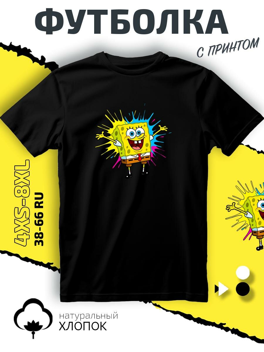 Футболка Губка Боб мультфильм герой