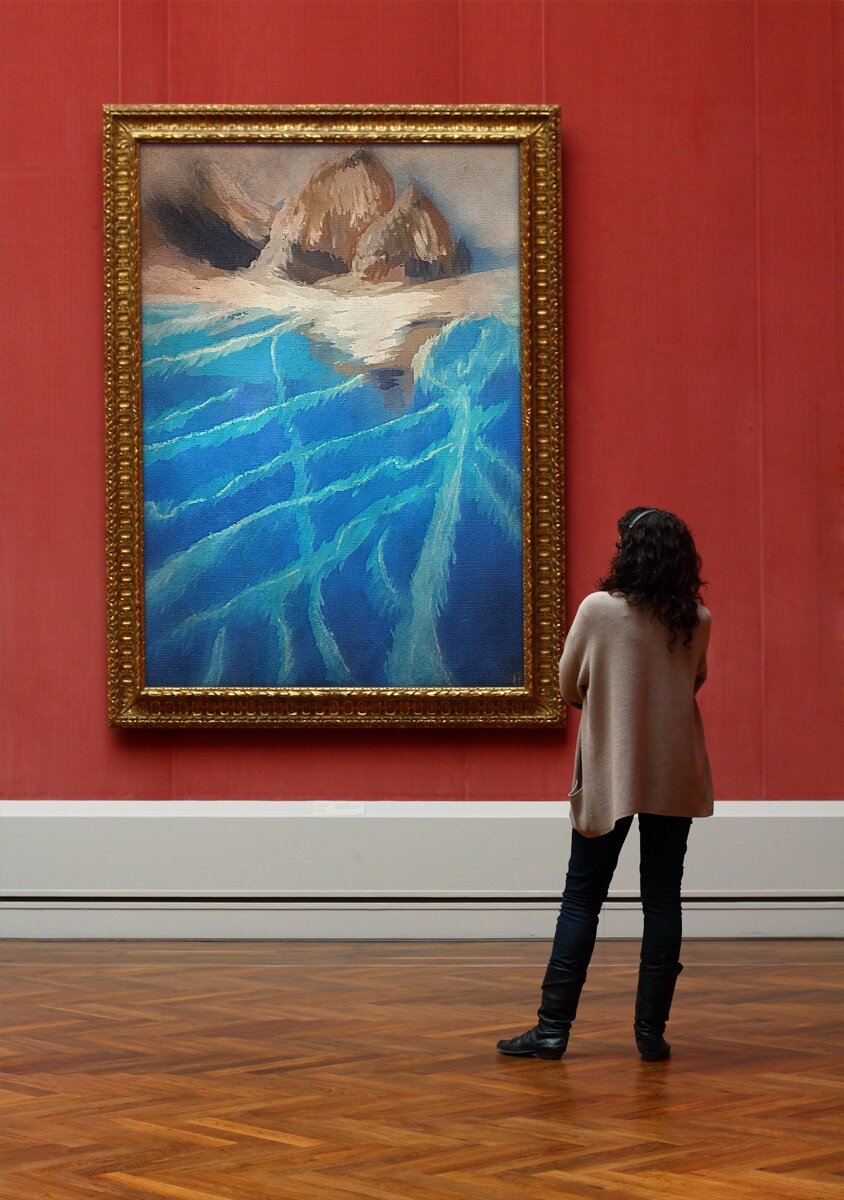 "Авторская работа. Картина "Лед треснул. Скоро весна" Пастель.