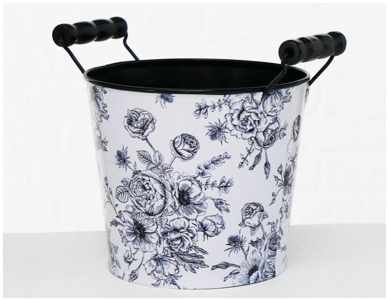 Металлическое кашпо-ведёрко, 16 см, Boltze