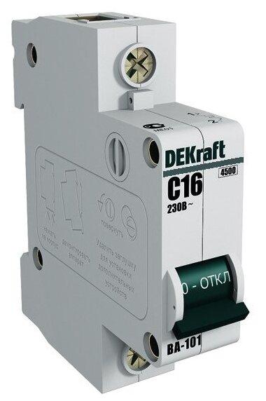 Выключатель автоматический модульный 1п C 6А 4.5кА ВА-101 SchE SCHNEIDER ELECTRIC 11052DEK (1 шт.)