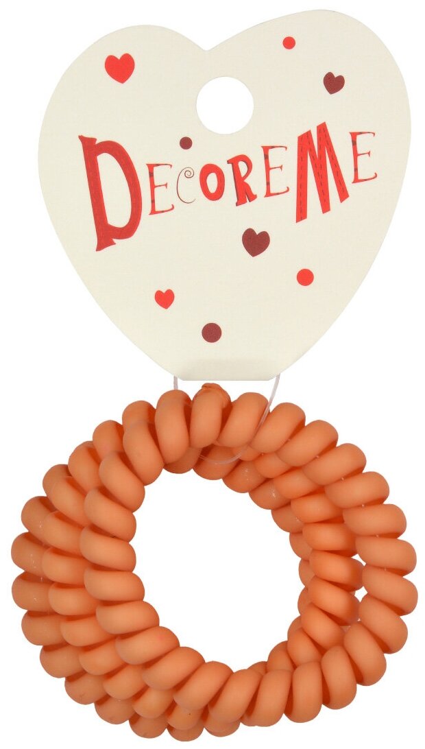 Резинка для волос спиральная матовая 3 ШТ , Арт. 2-712/201