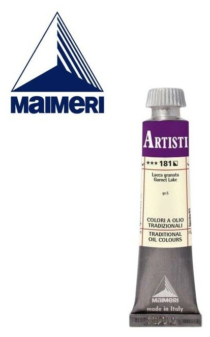 Масляные Maimeri Краска масляная Maimeri ARTISTI 20мл, 181 Гранатовый лак