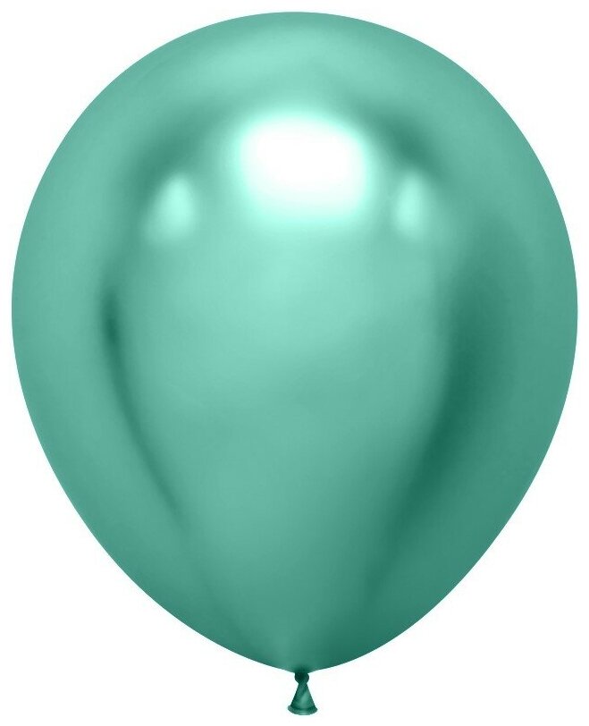 Шар (18'/46 см) Зеленый, хром, 10 шт.