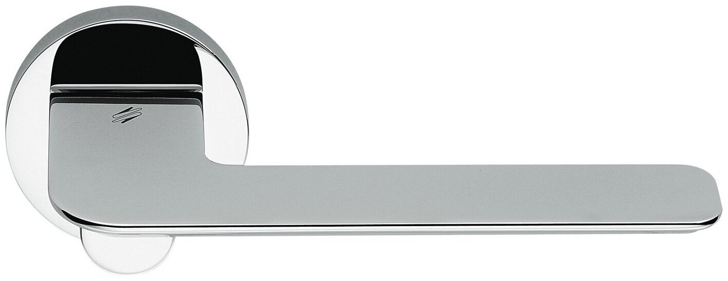 Дверная ручка на круглом основании COLOMBO Slim FF11RSB-CR полированный хром