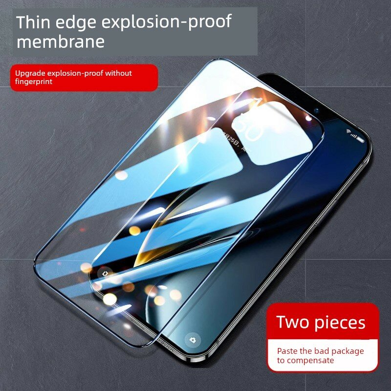OPPO K11x Тонкокраевое закаленное стеклянное экранное защитное покрытие против взрыва, ультра-ясное, 2 шт.