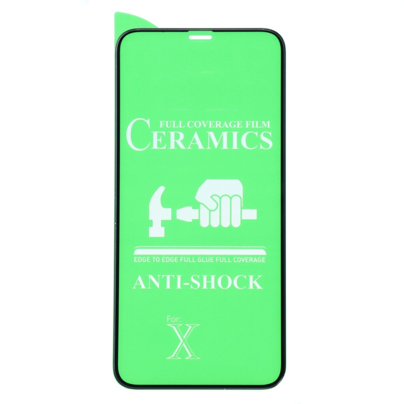 Небьющееся стекло 9H Anti-shock Film Ceramics (глянцевое) для Iphone 12/6,7'