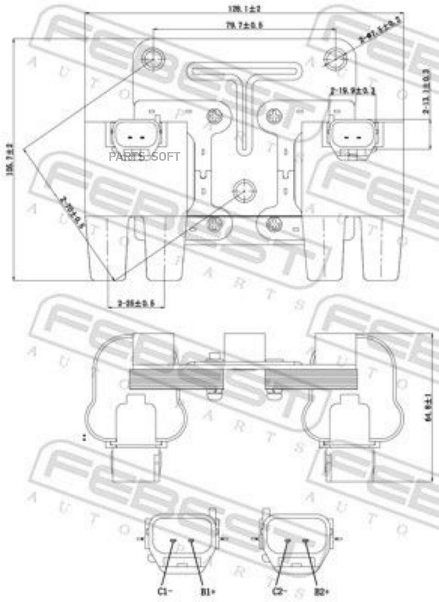 FEBEST 10640-003 катушка зажигания CHEVROLET OPTRA 2004-2007 [CAN] ()