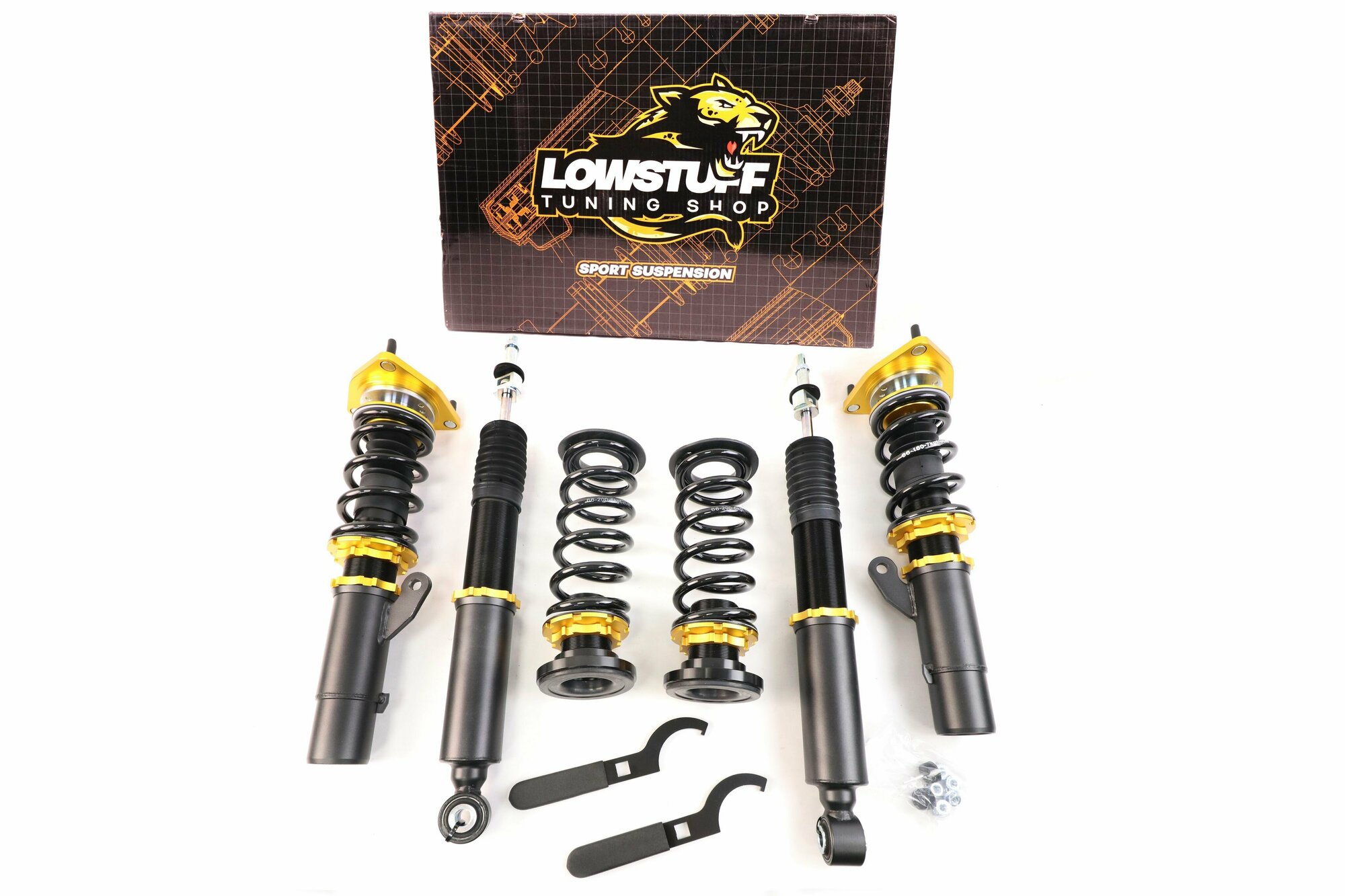 Винтовая подвеска Audi A3 8P, Skoda Octavia A5, VW golf 5 Golf 6, Passat B6 B7 CC 55 стойка койловеры с регулировкой высоты и жесткости LOWSTUFF EVO-III