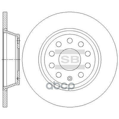 Диск тормозной SD5414 Sangsin brake арт. SD5414