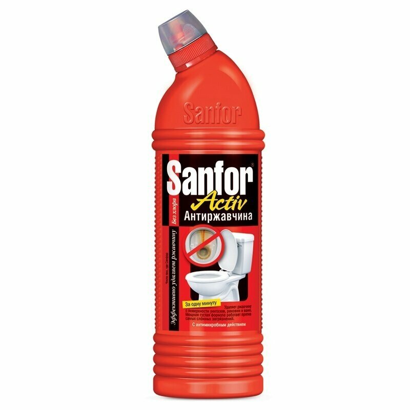 Санфор Средство чистящее для ванной Active антиржавчина, 750 г