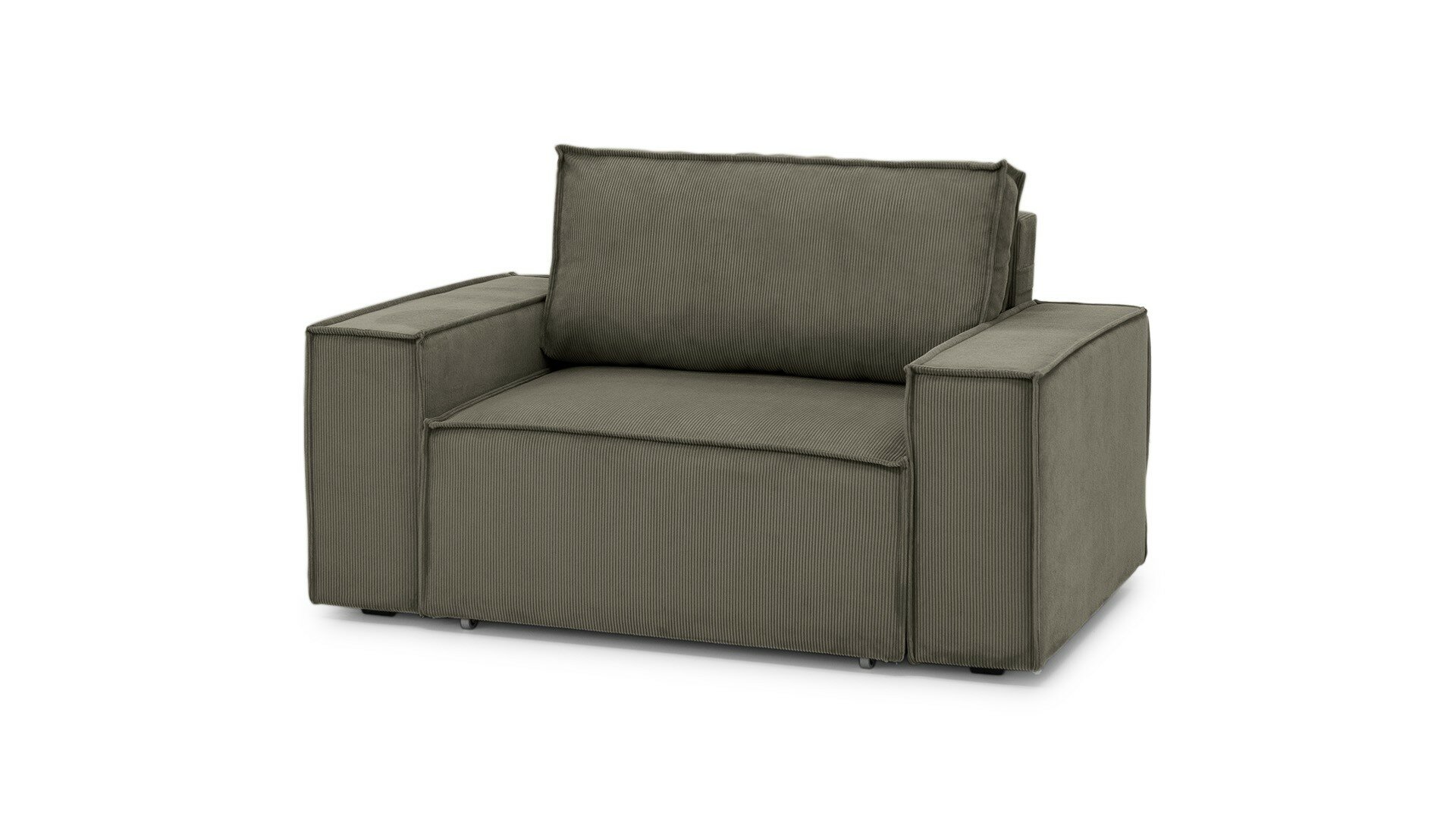 Кресло Софт 2 Cilium Brown NOW 152x103x90 см, коричневый Вельвет, дельфин Фиеста