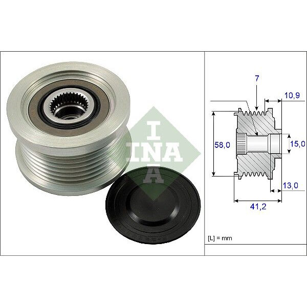 Шкив генератора для автомобиля, INA 535 0173 10 (1 шт.)