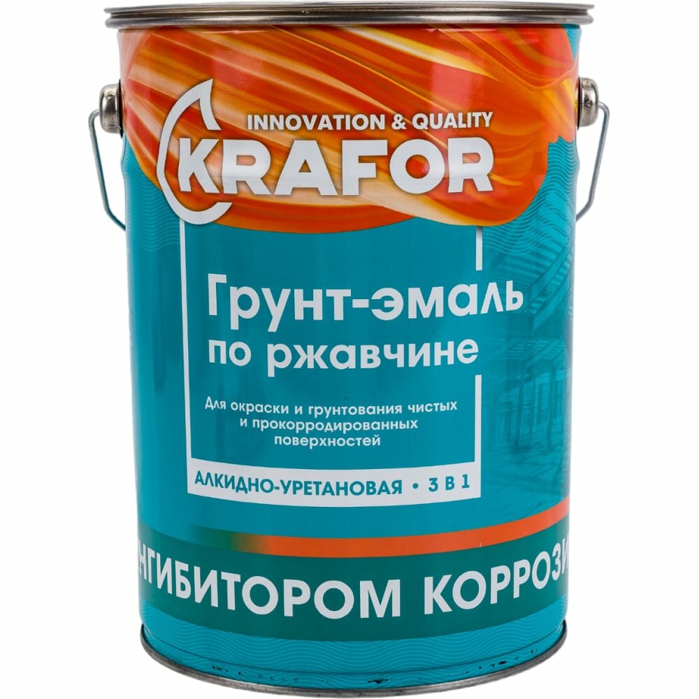 Грунт-эмаль по ржавчине KRAFOR 26694