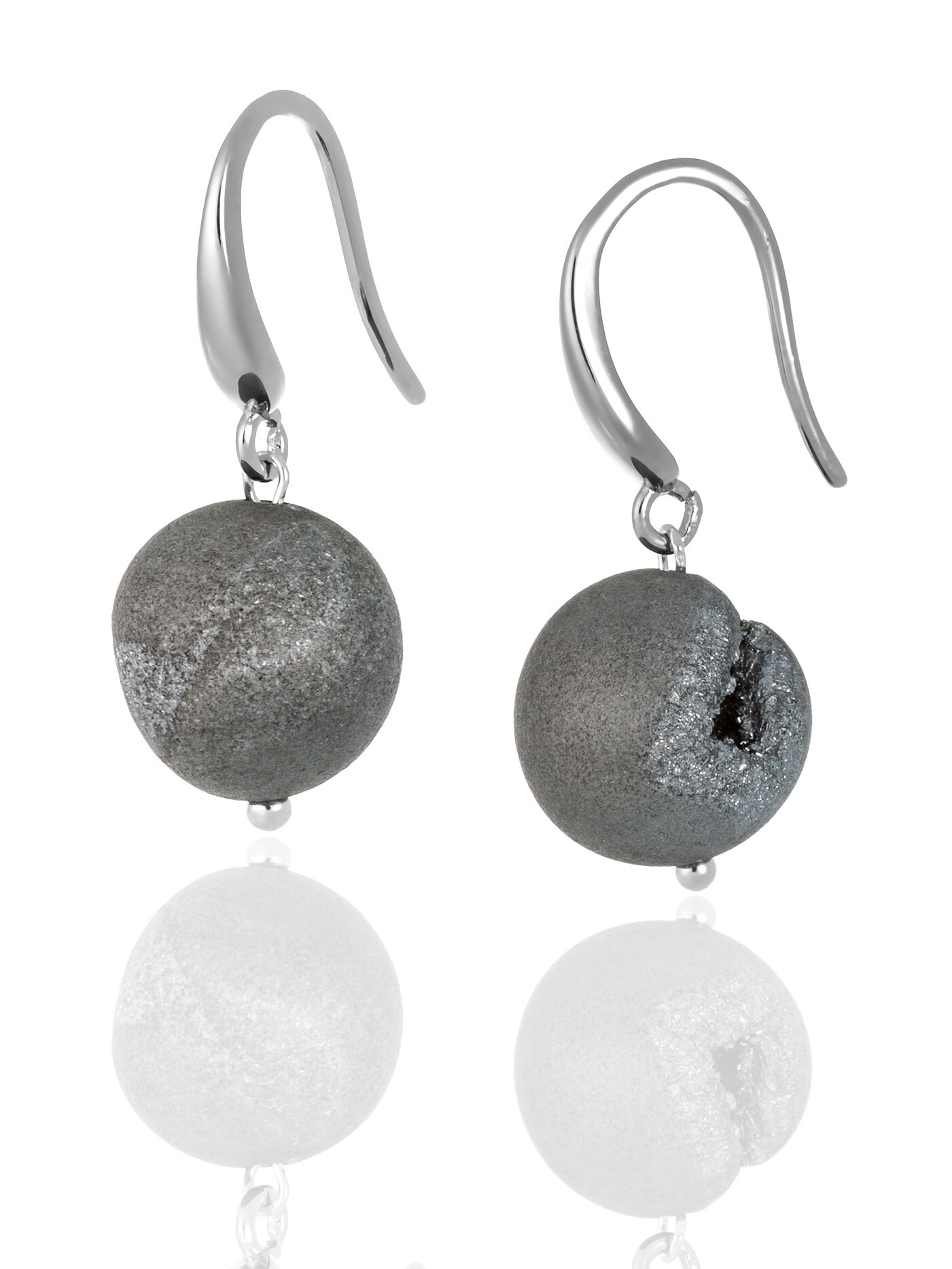 Серьги, агат