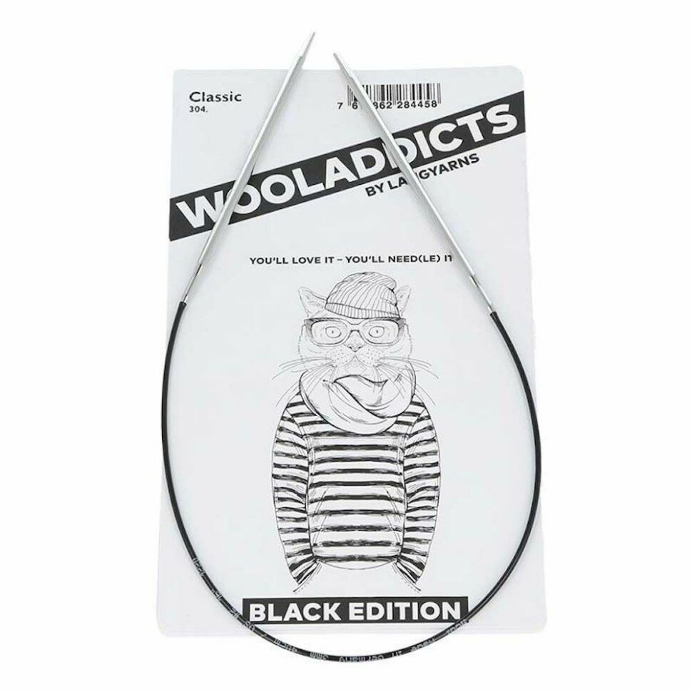 #304 Спицы круговые супергладкие WOOLADDICTS Classic 100 см 2.5 Lang Yarns