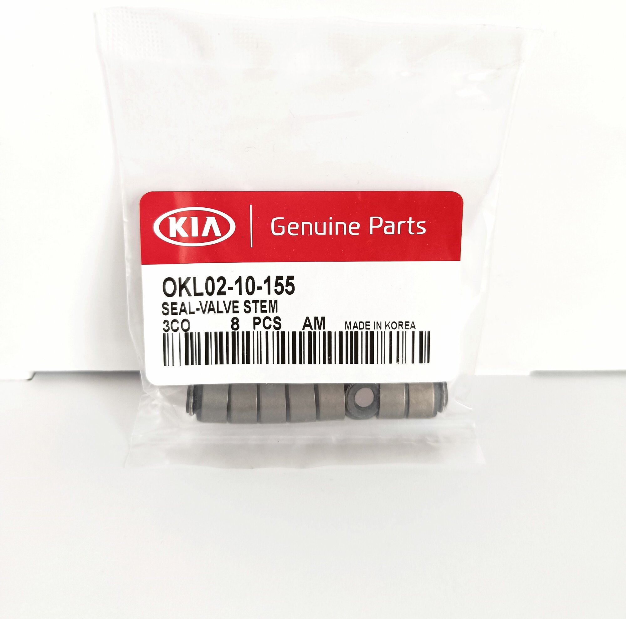 Колпачки маслосъемные 8 шт. Hyundai/Kia 0KL0210155 Акцент, Элантра, Гетц, Соната, Санта Фе / Рио, Сид, Церато, Спектра, Спортейдж и др.