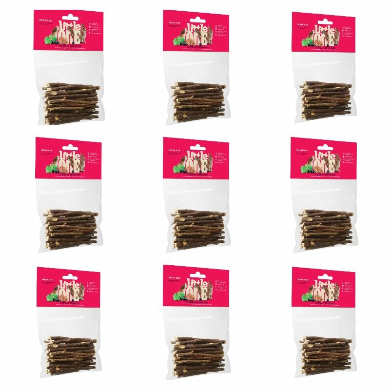 LITTLE ONE лакомство для грызунов ветви смородины для ухода за зубами,50 г,9шт