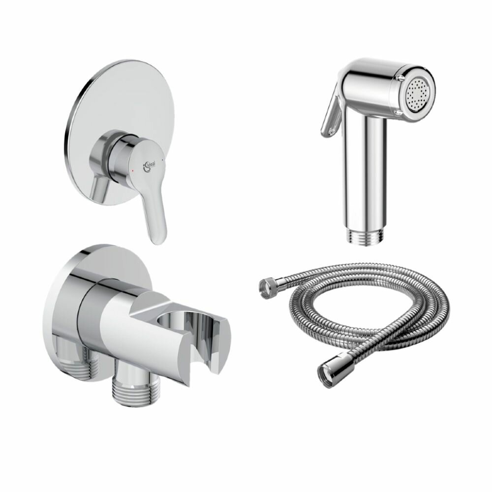 Смеситель для биде с гигиенической лейкой, комплект, хром Ideal Standard Ideal Spray BD125AA