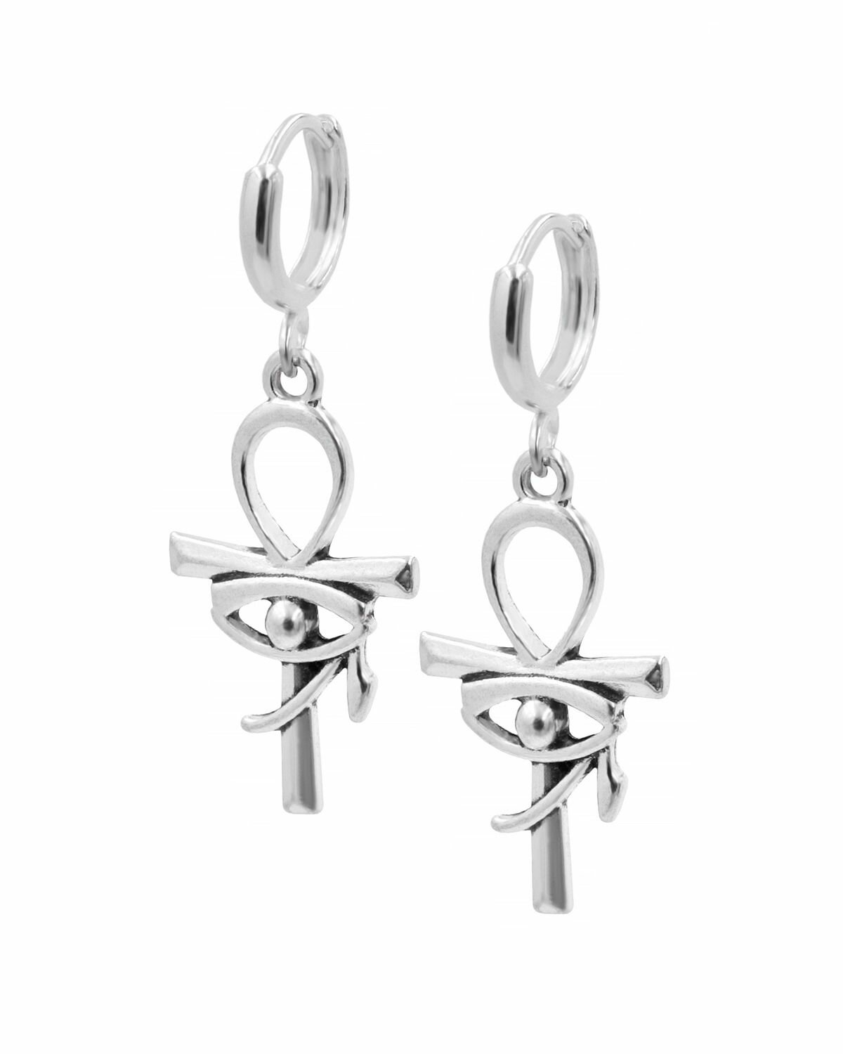 Серьги конго, с подвесками