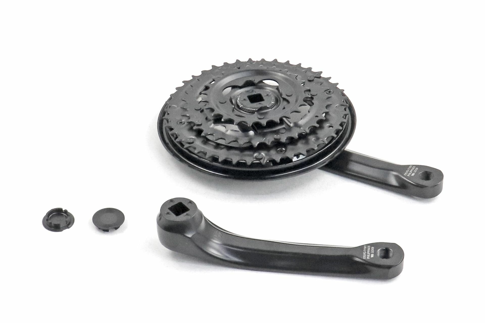 Шатуны 3зв. 42-34-24зуб/шатуны 170мм под квадр. вал "Shimano TOURNEY" FC-TY301 , чёрный, с защитой (компл)AFCTY301С244CL